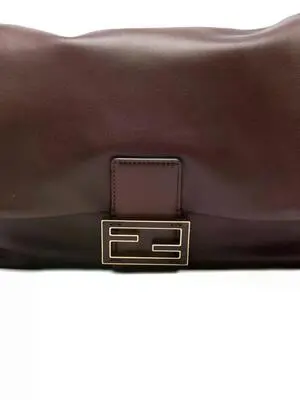 Fendi Medium Mamma Baguette Leather Tote Bag - Brown