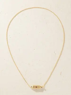 MARIE LICHTENBERG 18-karat Gold Ruby Locket Necklace