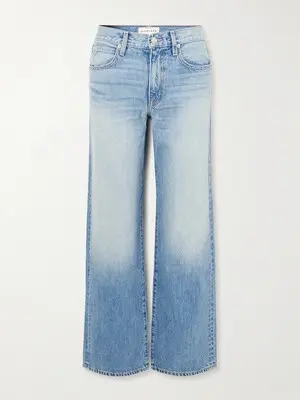 SLVRLAKE Jazmine Mid-rise Wide-leg Jeans In 'new Obsession' Wash - Blue