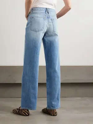 SLVRLAKE Jazmine Mid-rise Wide-leg Jeans In 'new Obsession' Wash - Blue