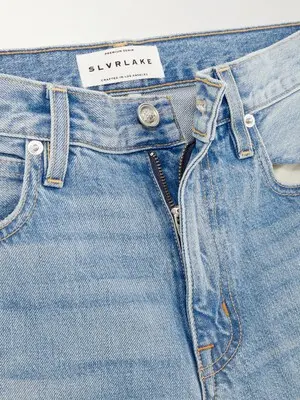 SLVRLAKE Jazmine Mid-rise Wide-leg Jeans In 'new Obsession' Wash - Blue