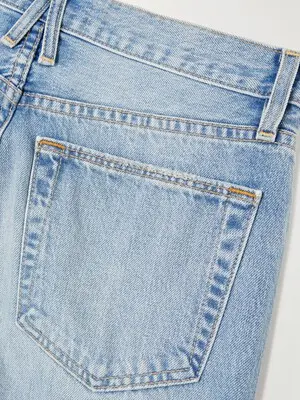 SLVRLAKE Jazmine Mid-rise Wide-leg Jeans In 'new Obsession' Wash - Blue