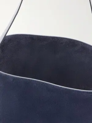 Victoria Beckham Dia Leather And Suede Bucket Bag - Blue