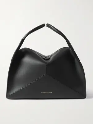Victoria Beckham Plié Paneled Leather Tote