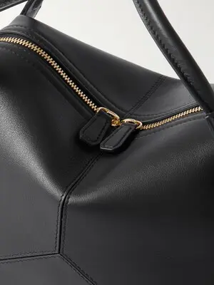 Victoria Beckham Plié Paneled Leather Tote