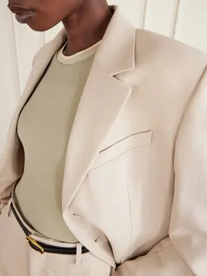 Wardrobe.NYC Wool Crepe Blazer