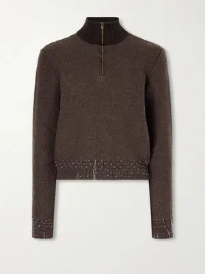 MAISON MARGIELA Distressed Wool-blend Sweater