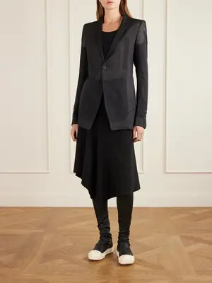 Rick Owens Paneled Cotton Blazer