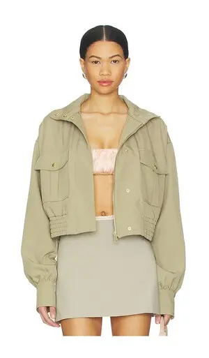 ALL THE WAYS Amadee Cropped Jacket - Olive