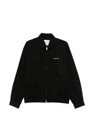 BRAM’S FRUIT Logo Embroidered Zip Fastening Jacket - Black