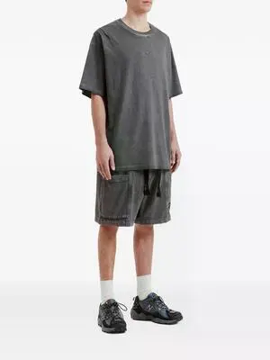 FIVE CM Patchwork-detail T-shirt - Grey