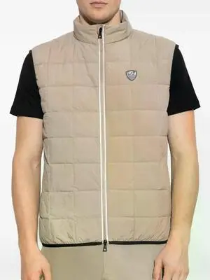 EA7 Quilted Logo-patch Gilet