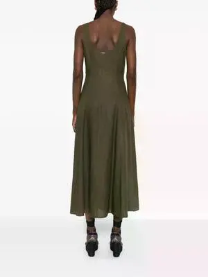TWINSET Square-neck Midi Dress