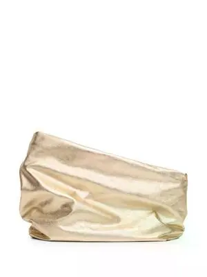 Marsèll Fantasmino Asymmetric Leather Clutch - Gold