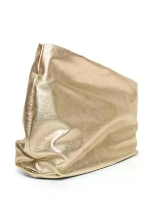 Marsèll Asymmetric Leather Clutch - Gold