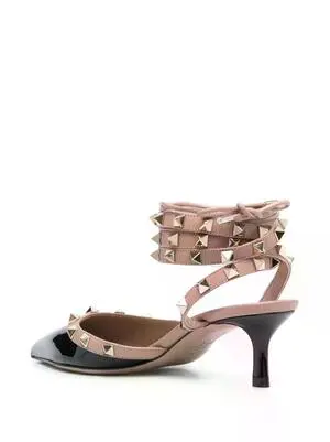Valentino Garavani Rockstud Patent Leather Pumps - Black