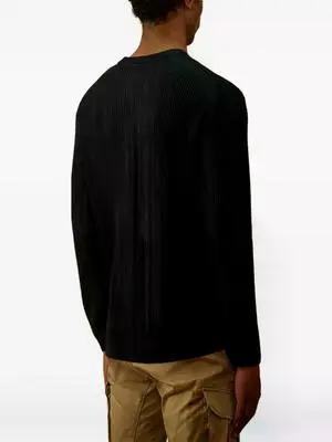 C.P. COMPANY Logo Patch Crew Neck Sweater