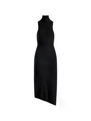 CIRCUS HOTEL Sleeveless Turtleneck Dress - Black