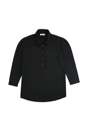 SLOWEAR Buttoned Polo Shirt - Black