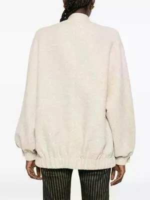 Alessandra Rich Embellished Buttoned Jacket - Neutrals