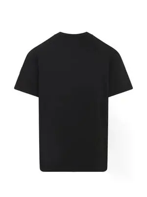 Moncler Embroidered-logo Cotton T-shirt - Black
