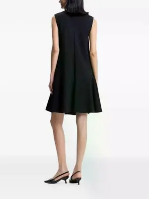 Shanghai Tang Sleeveless Button Mini Dress