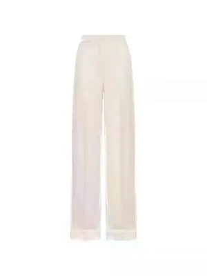 Max Mara Wide Leg Silk Trousers