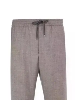 Agnona Flannel Drawstring Track Pants - Neutrals