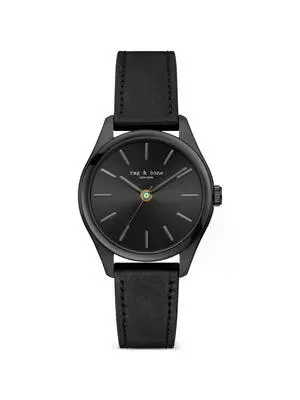 Rag & Bone Rag & Bone Sun 38mm Watch With Leather Strap Black