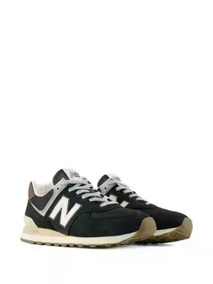 NEW BALANCE 574 Logo Detail Sneakers - Brown