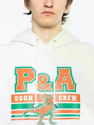 PEACE AND AFTER Hoodie With Dinosaur Graphic