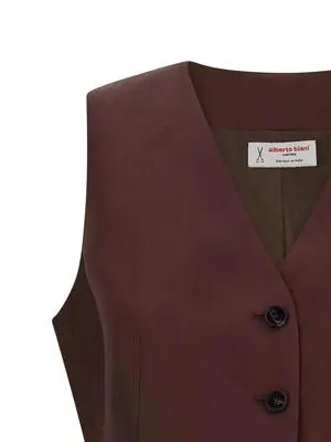Alberto Biani V-neck Button Vest