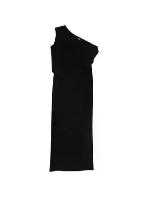Norma Kamali One-shoulder Draped Maxi Dress