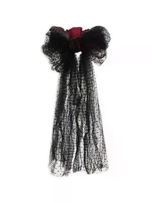 Red Valentino Ruffled Polka-dot Belt