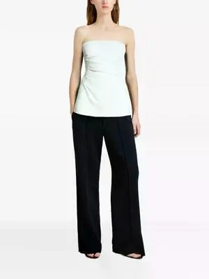 Proenza Schouler Strapless Top With Side Zip And Pleats - Neutrals