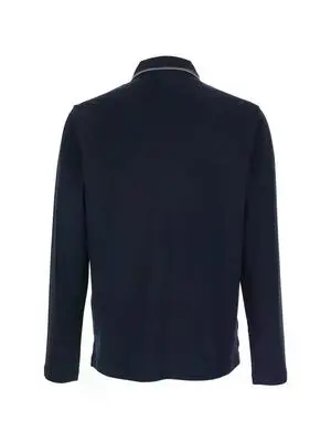 Emporio Armani Long-sleeve Polo Shirt - Blue