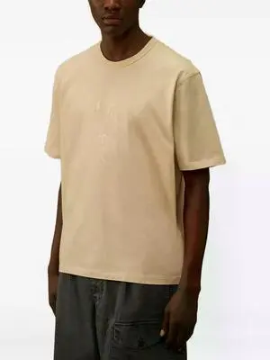 C.P. COMPANY Embroidered T-shirt - Neutrals
