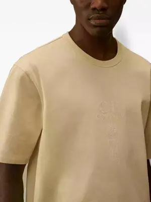 C.P. COMPANY Embroidered T-shirt - Neutrals