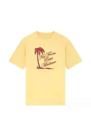 Drole De Monsieur Logo-print T-shirt - Yellow