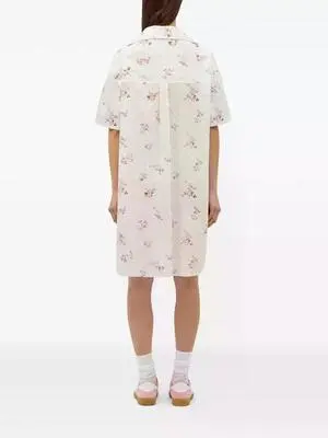 MSGM Floral Panel T-shirt Mini Dress