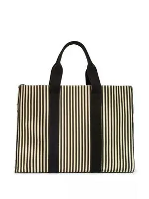 MSGM Logo-print Polka Dot Tote Bag - Neutrals