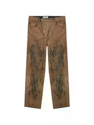 MSGM Straight Leg Printed Jeans