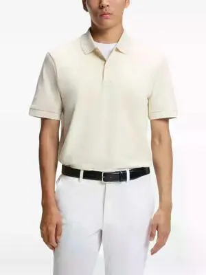 BOSS Buttoned Polo Shirt - Neutrals