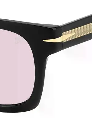 DB EYEWEAR BY DAVID BECKHAM Square Frame Sunglasses With Gold-tone Detail