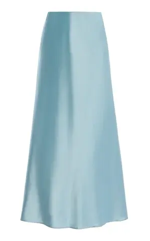 BY MALENE BIRGER Barbara Satin Maxi Skirt - Light Blue