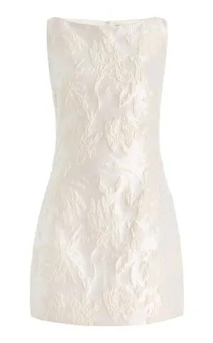 STAUD Mimi Jacquard Mini Dress