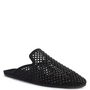 GIUSEPPE ZANOTTI Everett Suede Rhinestone Slipper