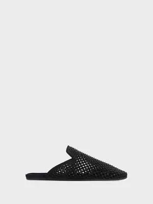 GIUSEPPE ZANOTTI Everett Suede Rhinestone Slipper