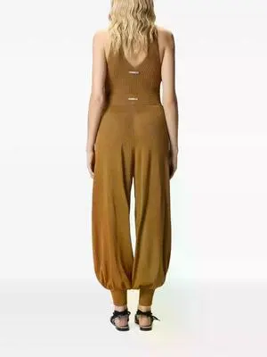 Pinko Bronze Ribbed Cuffed Trousers