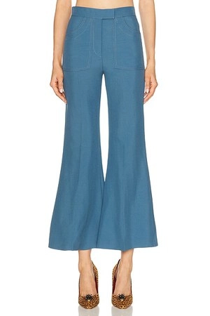 Valentino Garavani Lana Mohair Trousers - Avio